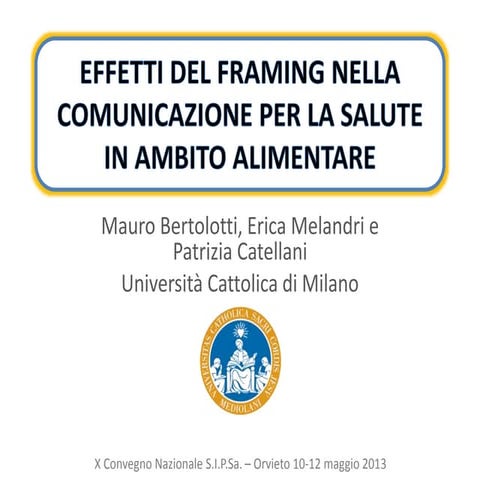 2013 sipsa orvieto bertolotti melandri catellani | PPT