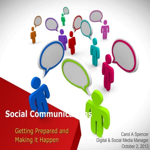 Social Communications: Getting Prepared and Making it Happen | PPT