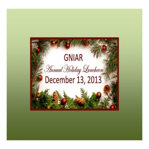 2013 GNIAR Volunteer Presentation | PPT