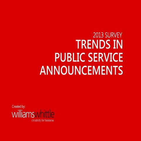 Trends in Public Service Announcements | PPT
