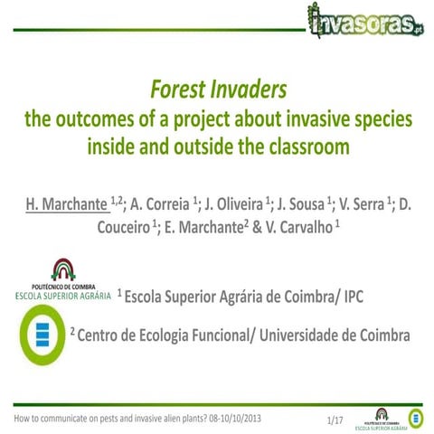 Forest Invaders – the outcomes of a project about invasive species ...