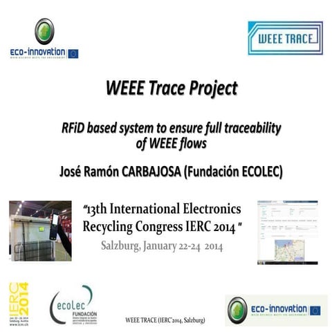 2014 01 weee trace ierc'2014 salzburg (jrc 20140115) | PDF