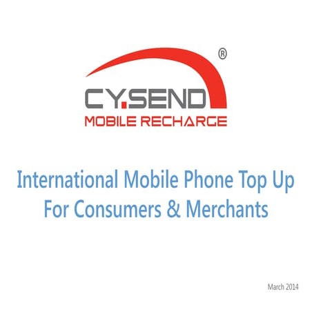 CY.SEND® International mobile phone top up for consumers and merchants ...