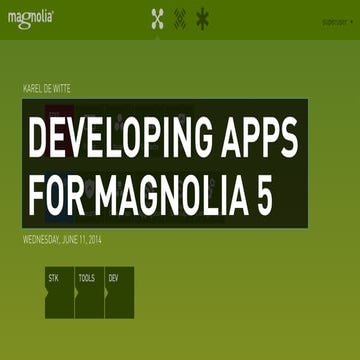 Start Developing Apps for Magnolia CMS | PDF