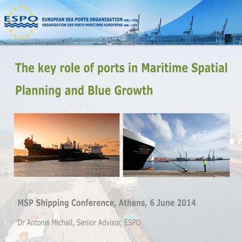 2014 06-06 the key role of ports in maritime spacial planning and bleu ...