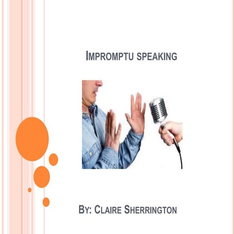 Impromptu speaking | PPTX