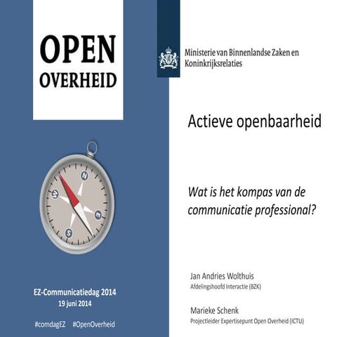 2014 06-19 workshop open overheid - actieve openbaarheid | PPTX