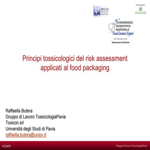 Principi tossicologici del risk assessment applicati al food packaging ...