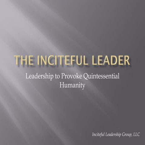 The Inciteful Leader | PDF
