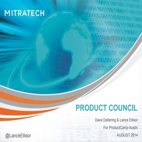 PCA13 Product Camp - Product Council | PPTX