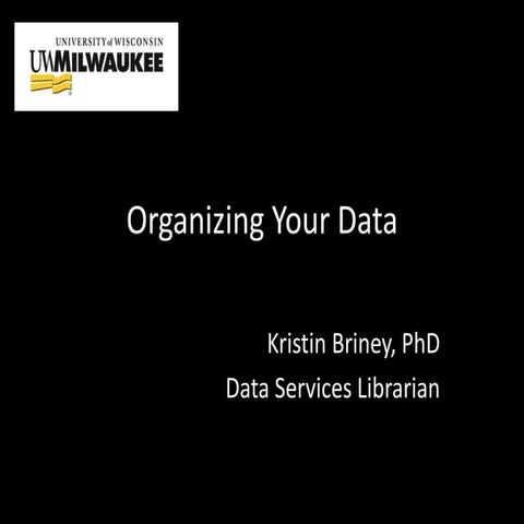 Organizing Your Research Data | PPT