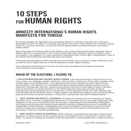 2014 09-24- human rights manifesto (english) | PDF