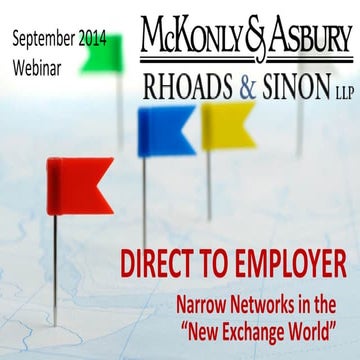 Direct to Employer - Dealing With Narrow Networks in the 'New Exchange ...