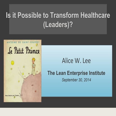 Alice Lee, Editorial board at Lean management journal