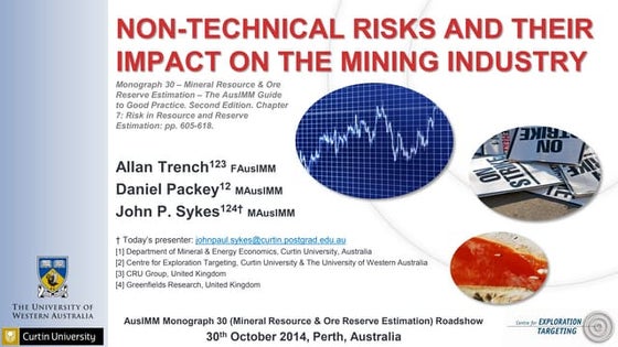 Minerals sector value & risk in 4D - Trench et al - Sep 2015 - Centre ...