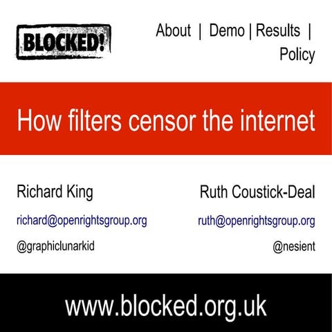 How filters censor the internet | PPT