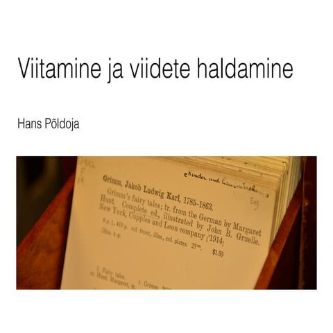 Viitamine ja viidete haldamine | PDF