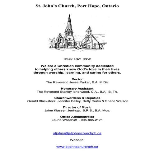 SJPH Leaflet for Christmas 1 - December 28, 2014 | PDF