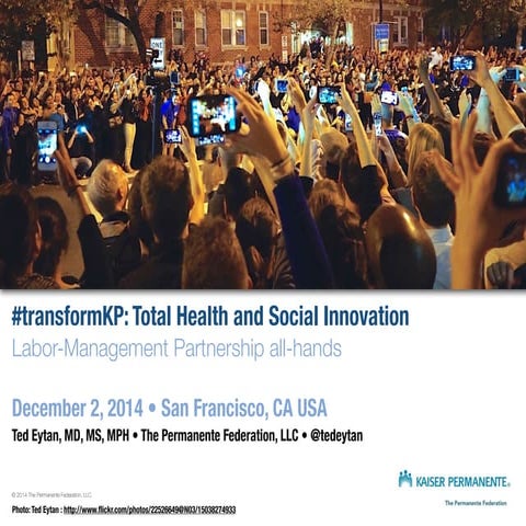 #transformKP: Total Health and Social Innovation (for Labor Management ...