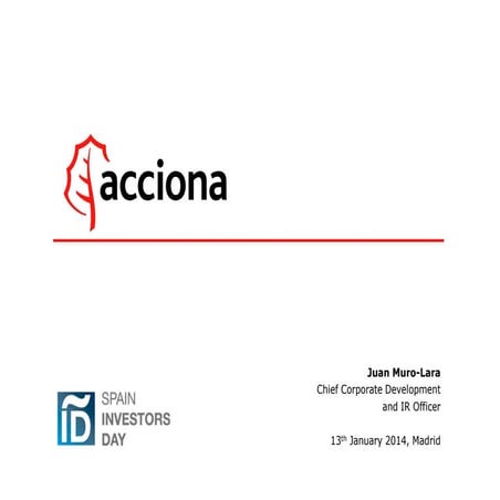 Acciona S.A.: Leadership and Executive Overview | PDF