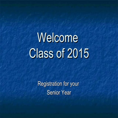 2014 2015- registration presentation-current juniors | PPT | College ...