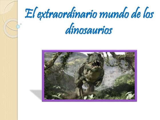 Los dinosaurios para niños | PPT