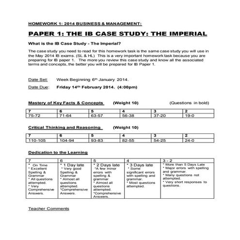 2014 business & management case study-homework-review questions | DOCX