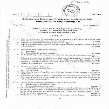 6th Semester (December; January-2014 and 2015) Civil Engineering ...