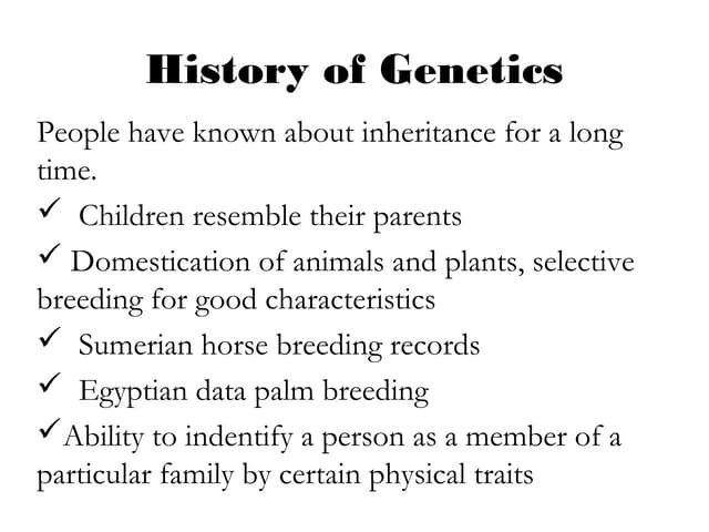Chromosome Theory Of Inheritance Pptx