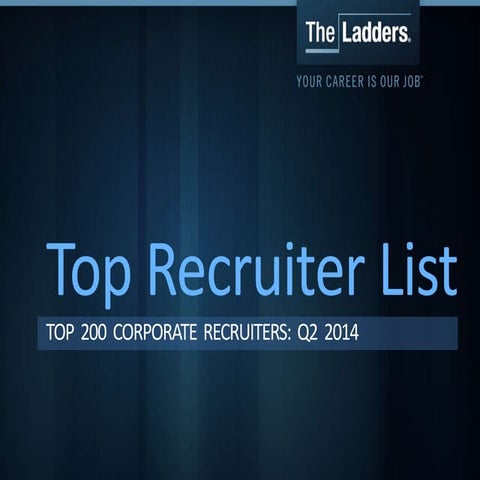 TheLadders Top Recruiter List: Top 200 Corporate Recruiters for Q2 2014 ...