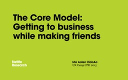 Using the core model to reach your objectives - Confab Central 2014 | PPT