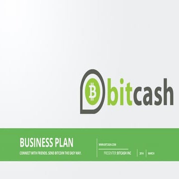 Bitcash business plan | PDF