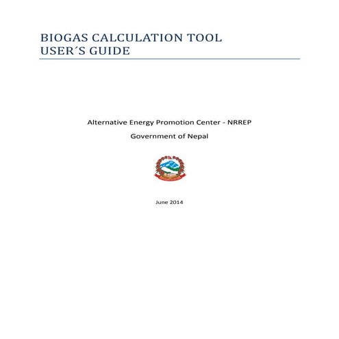 biogas calculation guide v3 | PDF