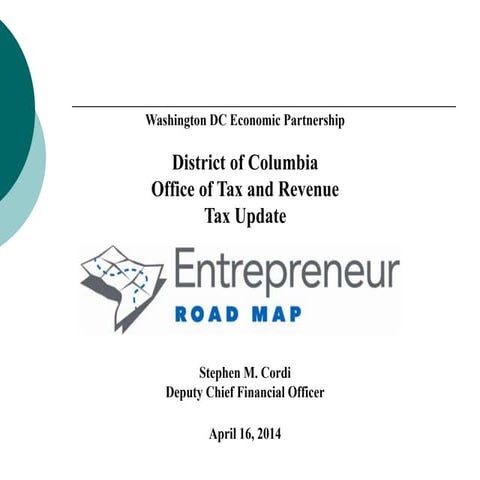 Taxes | Entrepreneur Road Map | OTR | PPT