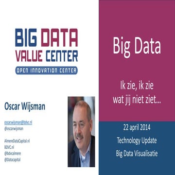 Oscar Wijsman @ Tech Update Big Data Visualisatie | PDF
