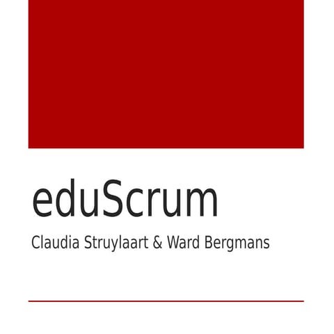eduScrum @ Operation Education Open Space (24-04-2014) | PDF