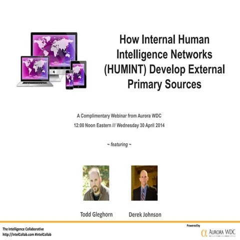 How Internal Human Intelligence Networks (HUMINT) Develop External ...