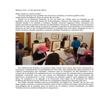 Emilio Castañeda para Andrea | PDF