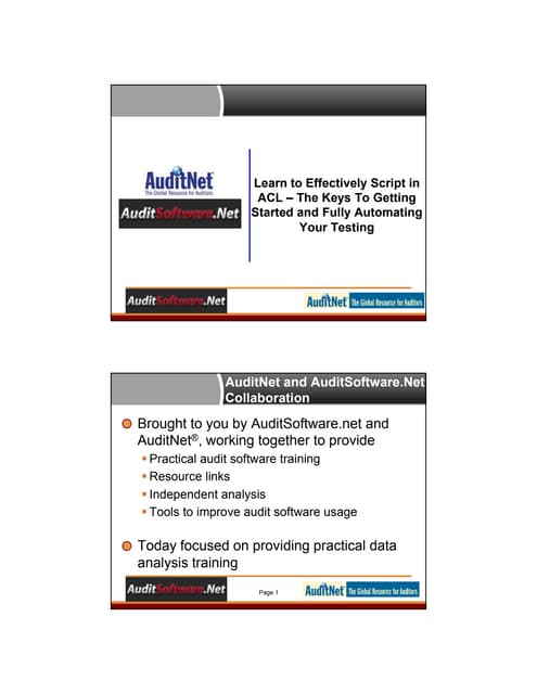 Acl Analytics10.5 New Features | PPT