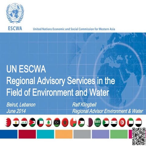 R. Klingbeil, 2014. UN ESCWA Regional Advisory Services in the Field of ...