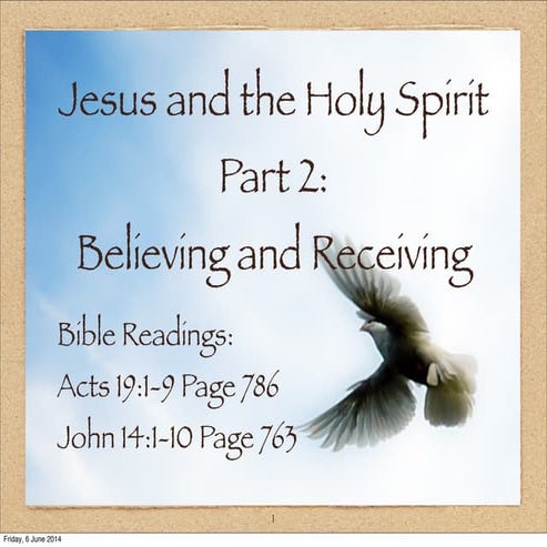 Jesus and the Holy Spirit Part 2 | PDF