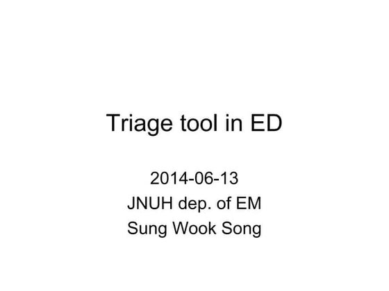 The Emergency Severity Index | PPT