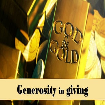 Generosity in Giving | Francois van Niekerk | 22 June 2014 | PPT