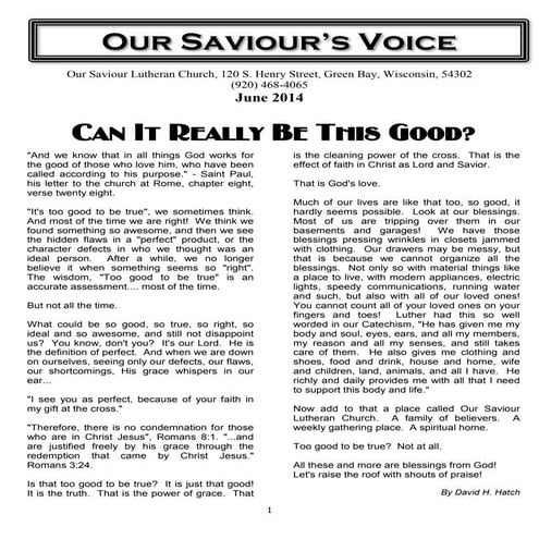 June 2014 issue of The Voice | PDF