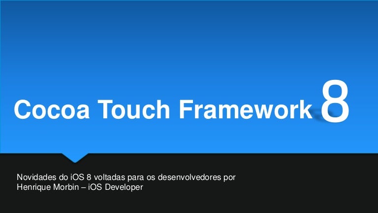 Cocoa Touch Framework 8 2895