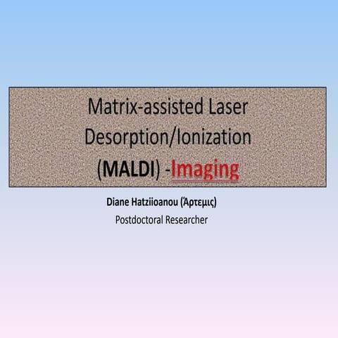 MALDI | PPT
