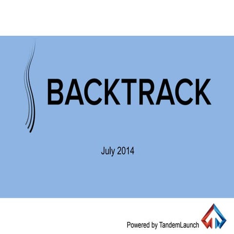 July 2014: About Backtrack | PPTX