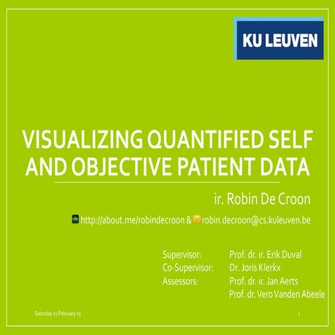 Visualizing quantified self and objective patient data | PDF