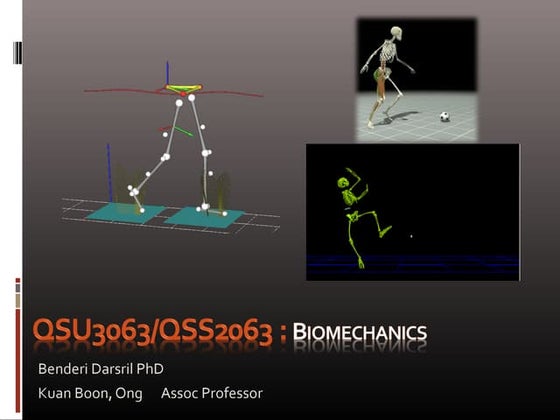 11 kinematics and kinetics in biomechanics | PPTX | Physics | Science