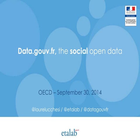 20140930 - OECD - France - Open data and social media : l'exemple data ...
